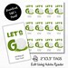 Golf Team Let's Go Tag | Printable Golf Ball Good Luck Game Day Snacks ...