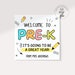 Printable Welcome to Pre-k Gift Tag, Personalized Teacher/classroom ...