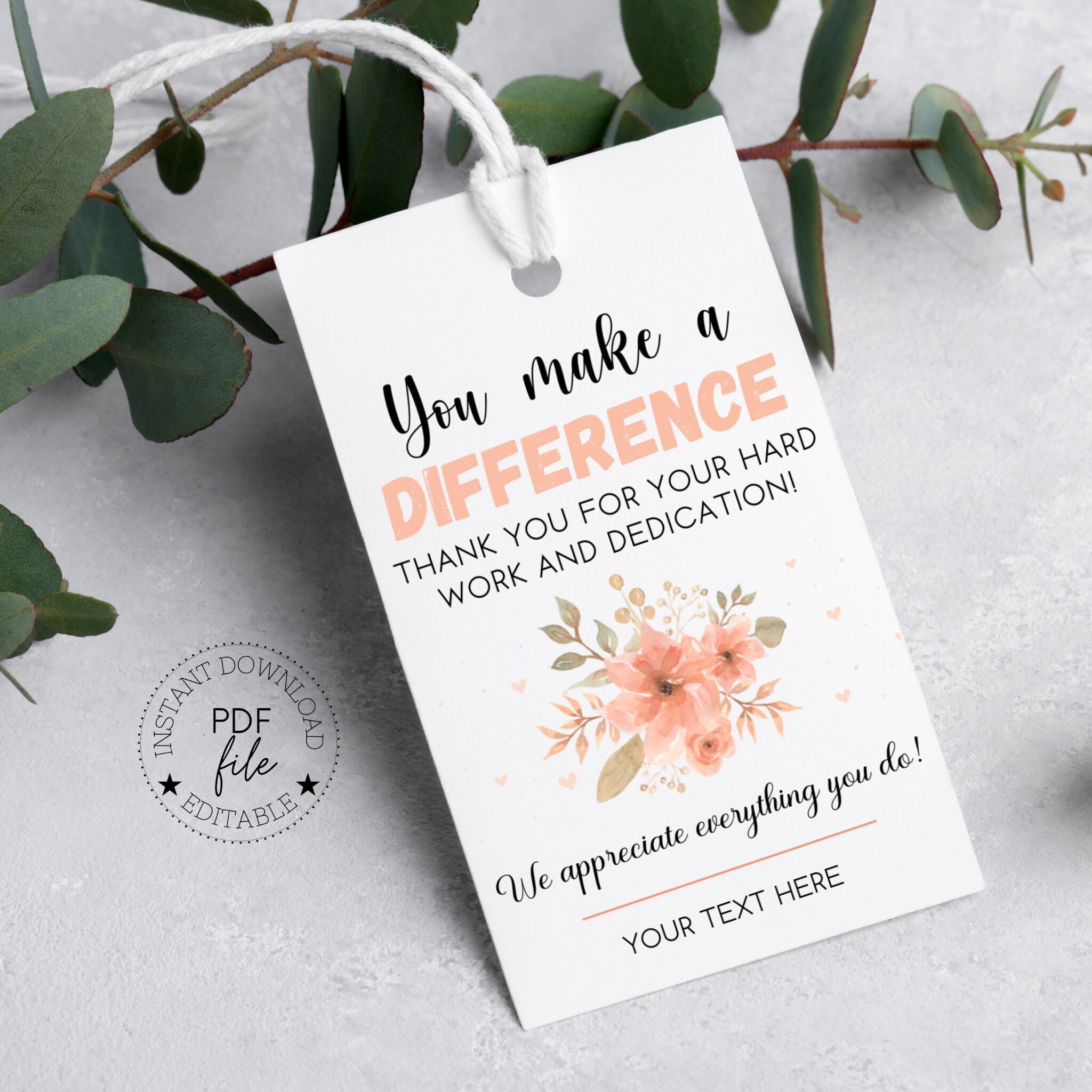 Thank You For Your Hard Work And Dedication