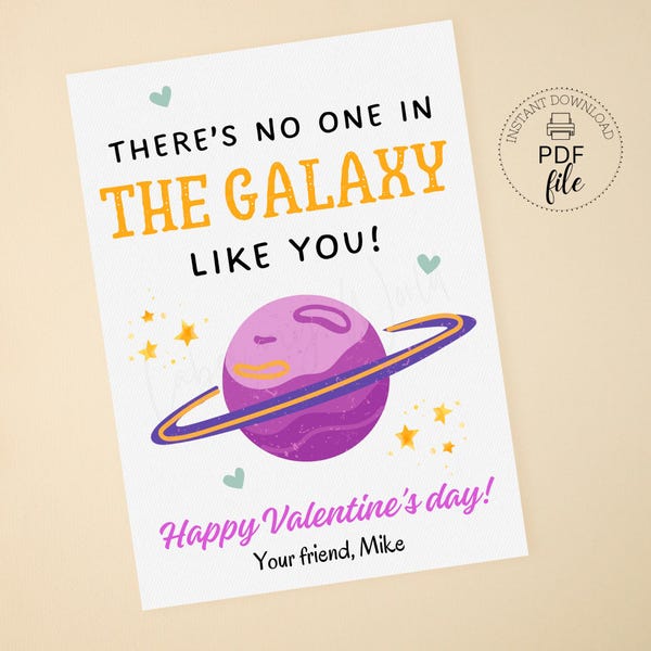 Space Valentine - Etsy