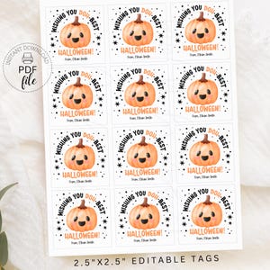 Printable Playdough Halloween Tag, Wishing You Doh-best Halloween ...