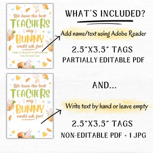 Printable Teacher Appreciation Easter Gift Tag, We Have the Best ...