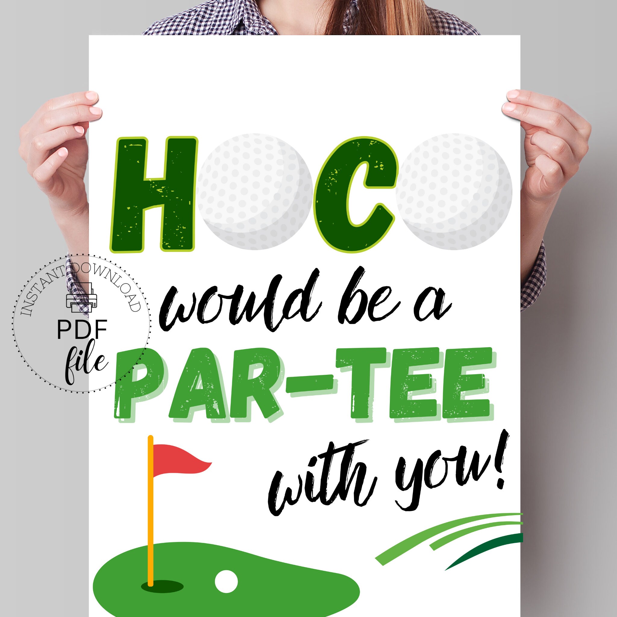 Printable Golf Homecoming Proposal Sign Hoco Would Be A Par-tee With ...