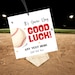 Baseball Good Luck Printable Tags | Personalized Cheer Team Gift Tag ...