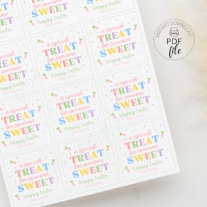 Printable A Special Treat for Someone Sweet Easter Gift Tag ...