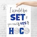 Printable Volleyball Homecoming Proposal Sign, I Would Be Set If You ...