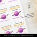Outer Space Valentine Gift Tag, There's No One in the Galaxy Like You ...