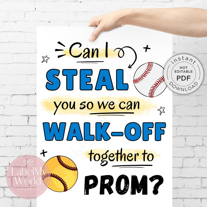 Baseball Prom Proposals - Etsy