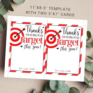Target Gift Card Holder Template | Printable Thanks for Keeping Me on ...