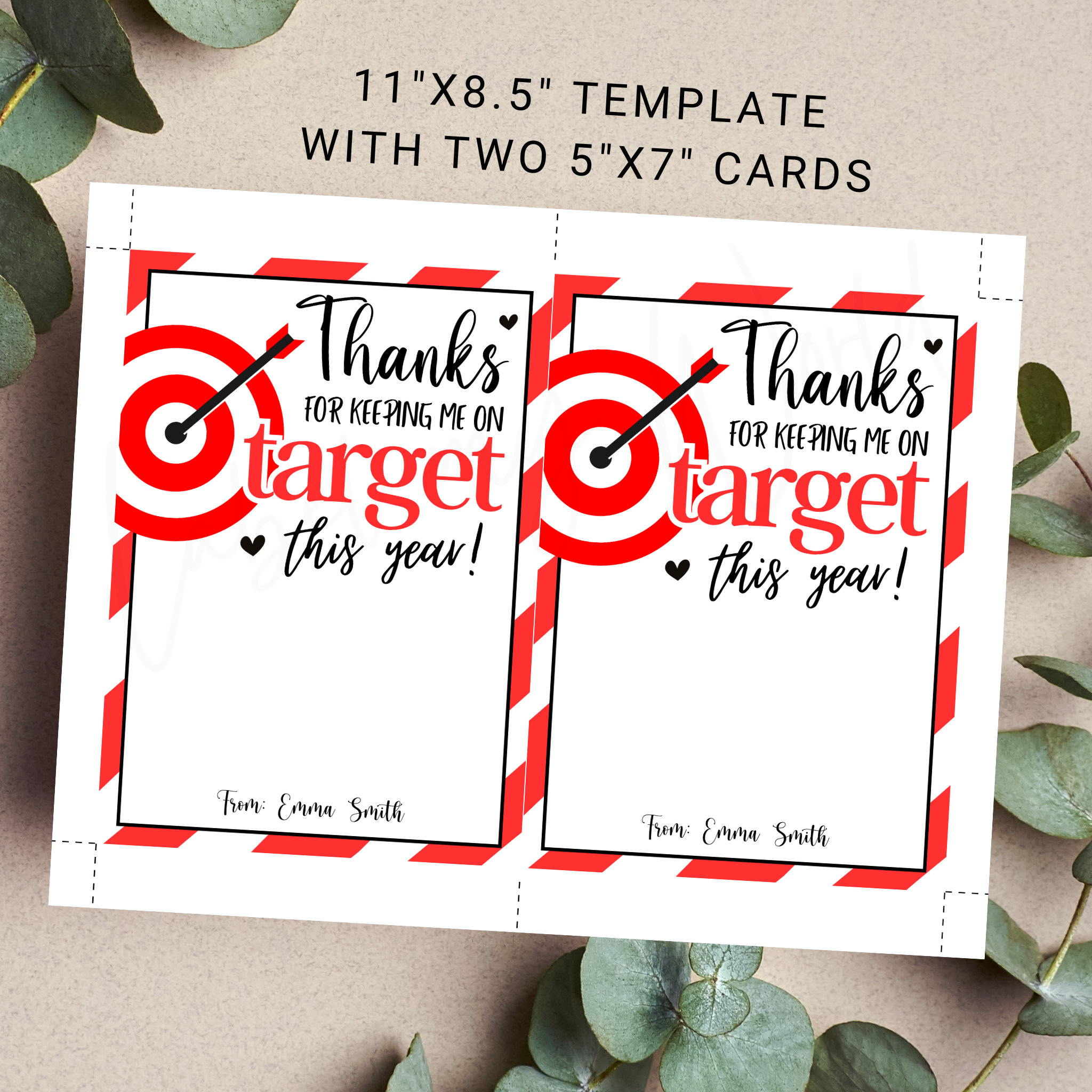 Target Gift Card Holder Template | Printable Thanks for Keeping Me on ...