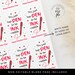 Printable Valentines Pen Gift Tag, Non-candy Personalized You Just Hap ...
