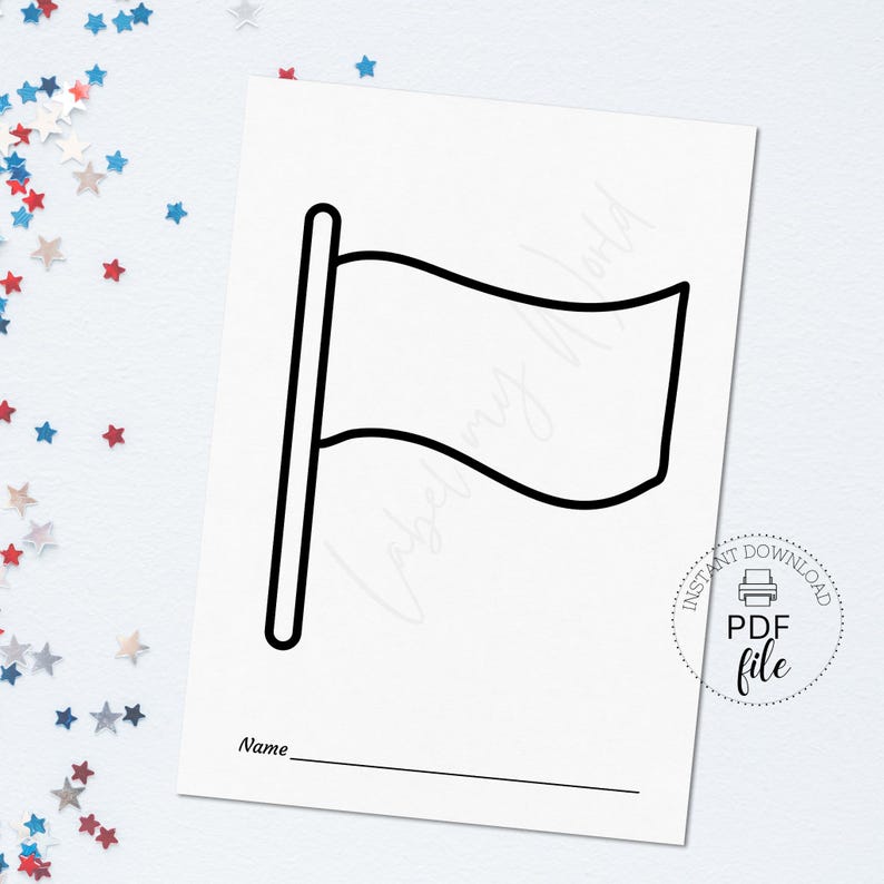 Printable Roll the American Flag Game, 4th of July Kids Activity 5"x7 ...