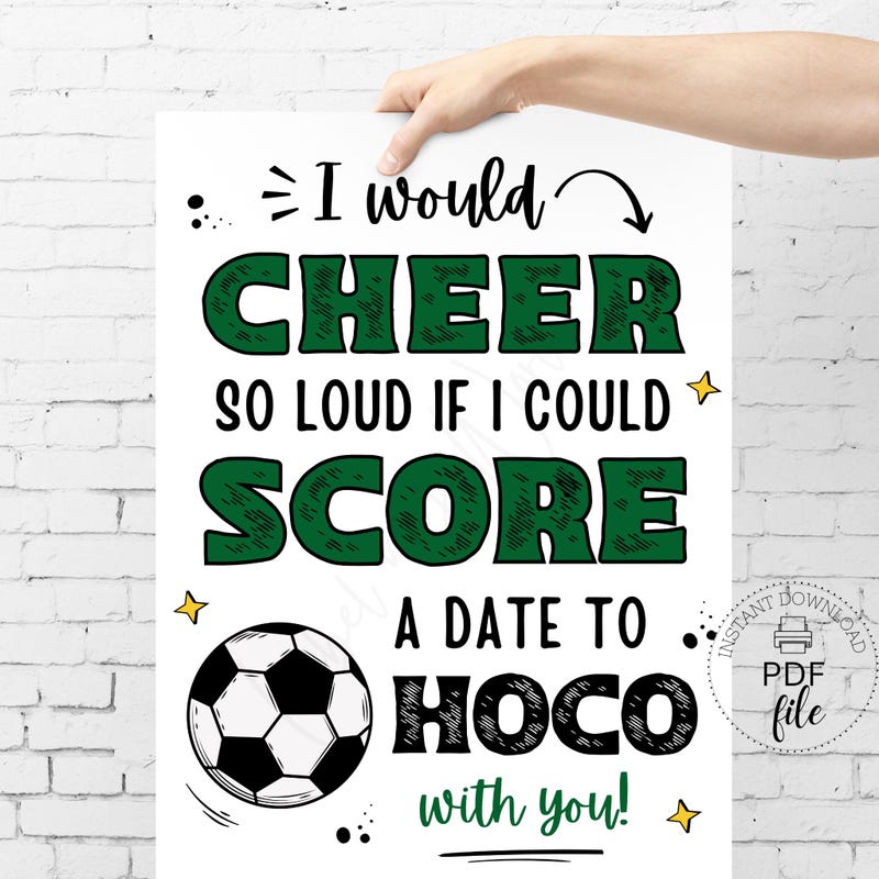 Soccer Homecoming Proposal - Etsy