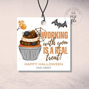 Halloween Appreciation Treat Tag | Printable Working With You is a Real ...
