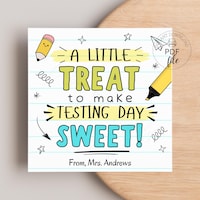 Good Luck Test Day Snack Tag Editable One Smart Cookie Test Tag ...