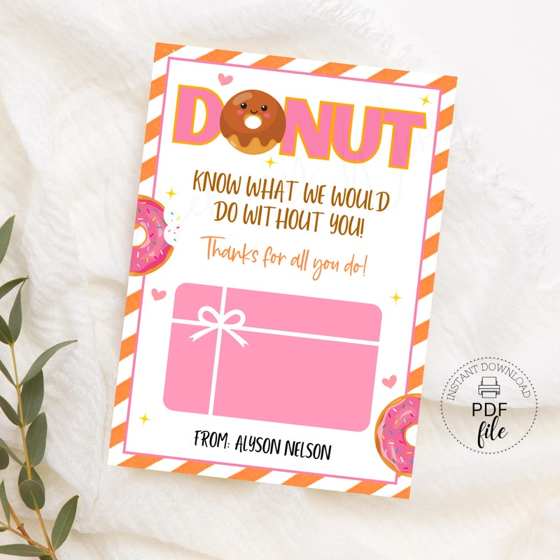Donut Card - Etsy