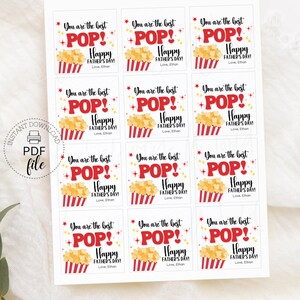 Editable Happy Father's Day Gift Tag | Printable Personalized Father's ...