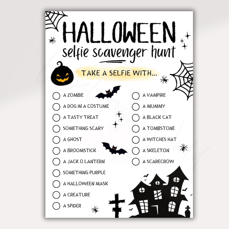 Halloween Scavenger Hunt - Etsy