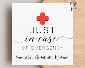 PRINTABLE STICKERS Just in Case Stickers or Tags Instant Download File ...