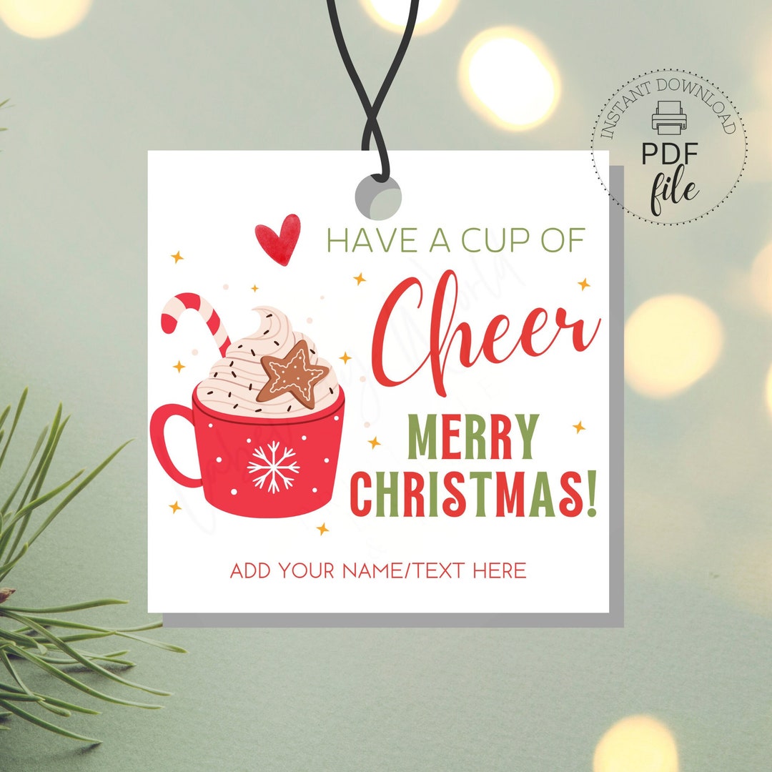 Christmas Teacher Appreciation Gift Tags | Printable Have a Cup of ...