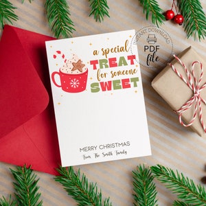 Christmas Gift Card Holder Template | Printable A Special Treat for ...