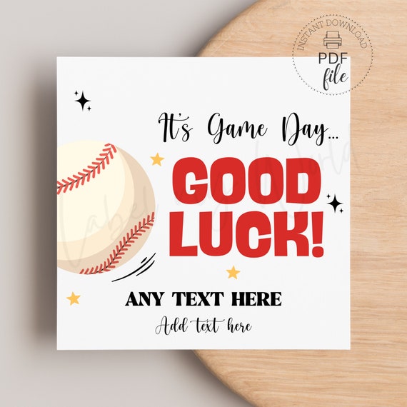 Baseball Good Luck Messages