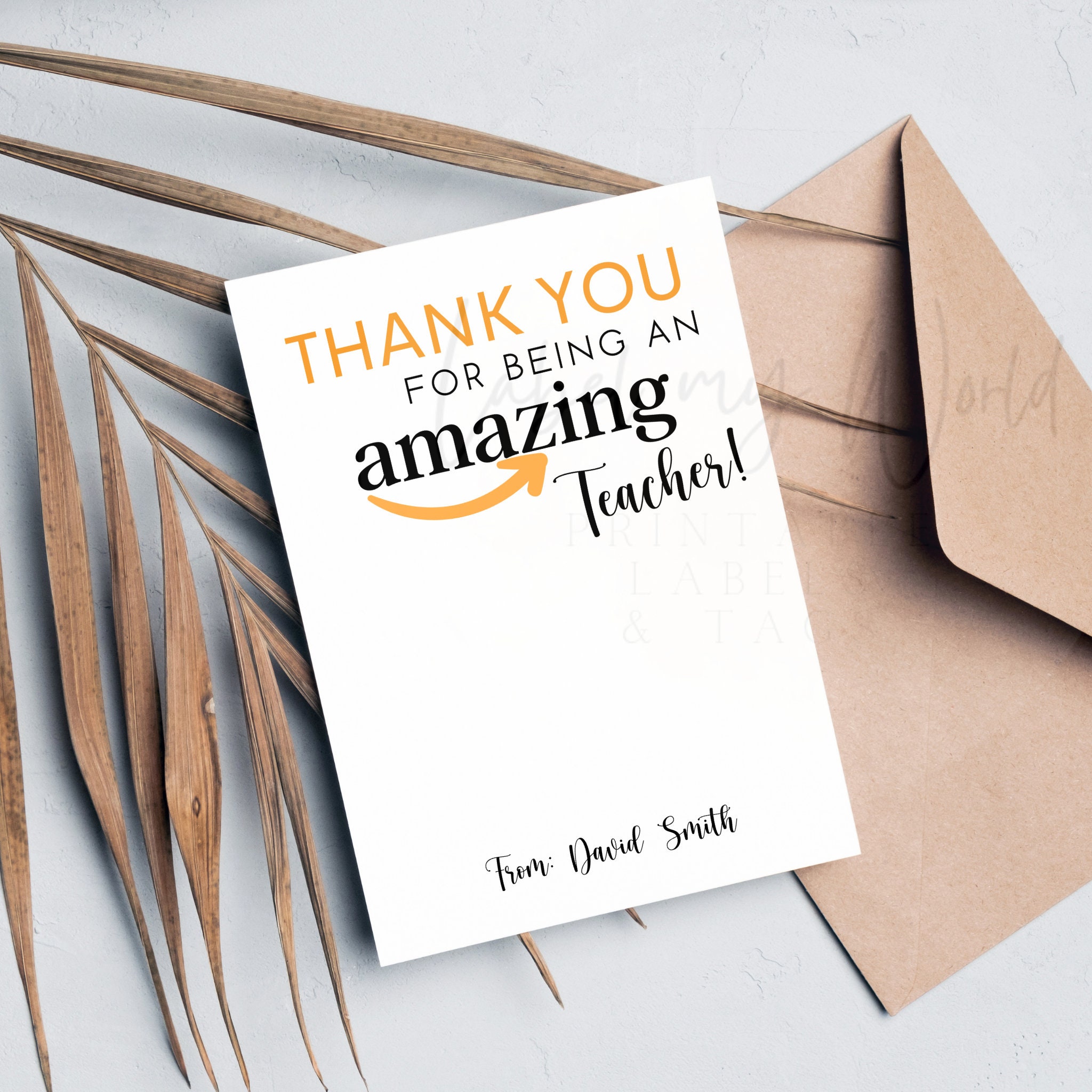 Amazon Gift Card Holder Template Printable Thank You for - Etsy