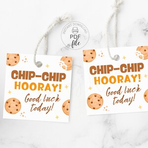 Printable Chip Chip Hooray Good Luck Today Gift Tags | Game Day ...