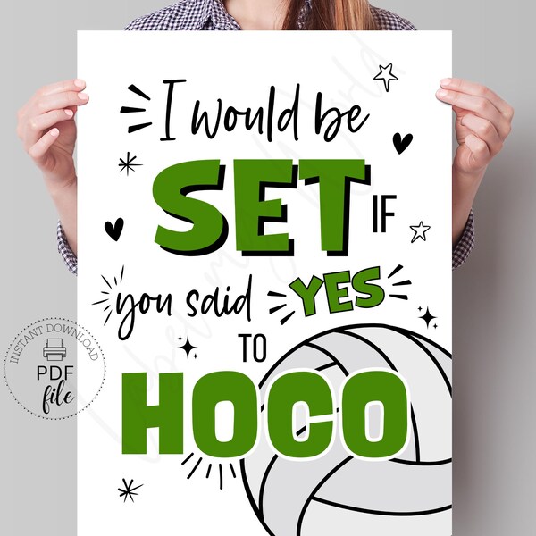 Volleyball Hoco Sign - Etsy