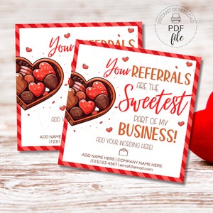 Valentine Chocolate/sweets/treats Realtor Pop by Gift Tags | Printable ...