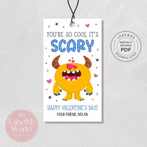 Printable Monster Valentine Cards, Classroom Monster Valentine's Day ...