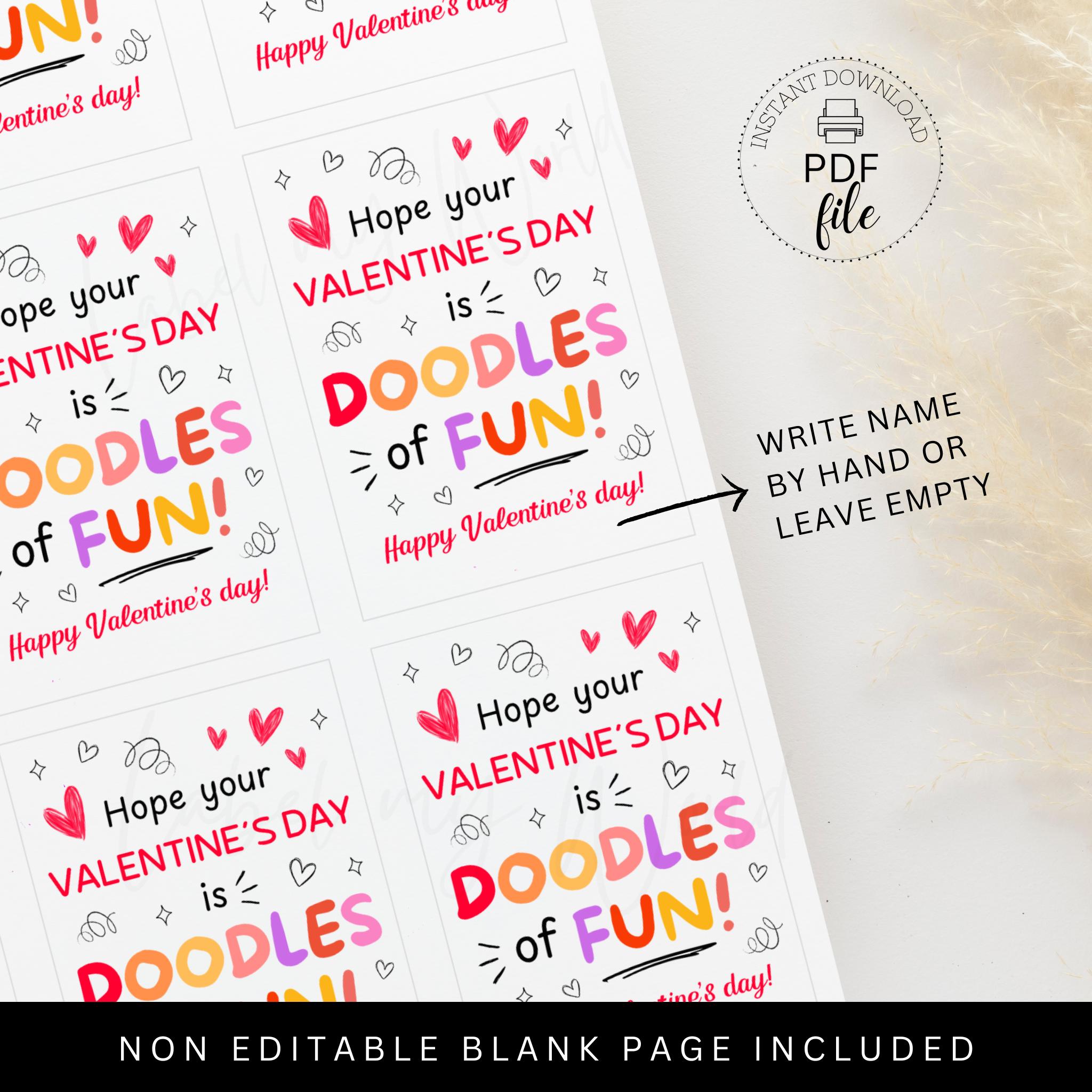Printable Magnetic Drawing Board Gift Tag, Personalized Hope Your ...