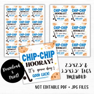 Field Hockey Chip Chip Hooray It's Game Day Good Luck Gift Tag ...
