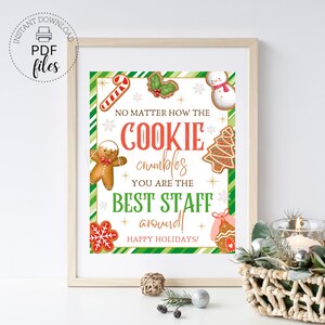 Printable Christmas Cookies Appreciation Sign | No Matter How the ...