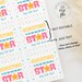 Bursting to Tell You That You're a Star Gift Tag Personalized Printable ...