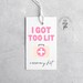 Printable I Got Too Lit Recovery Kit Tags, Bachelorette Party Favor Tag ...