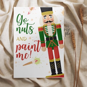 Printable Nutcracker Christmas Gift Tag, School/teacher/classroom Go ...