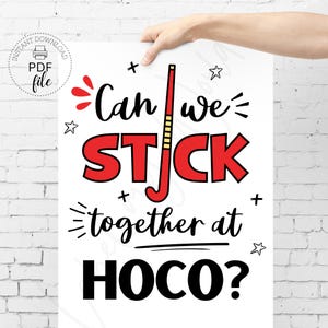 Printable HOCO Field Hockey Proposal Sign | Can We Stick Together at ...