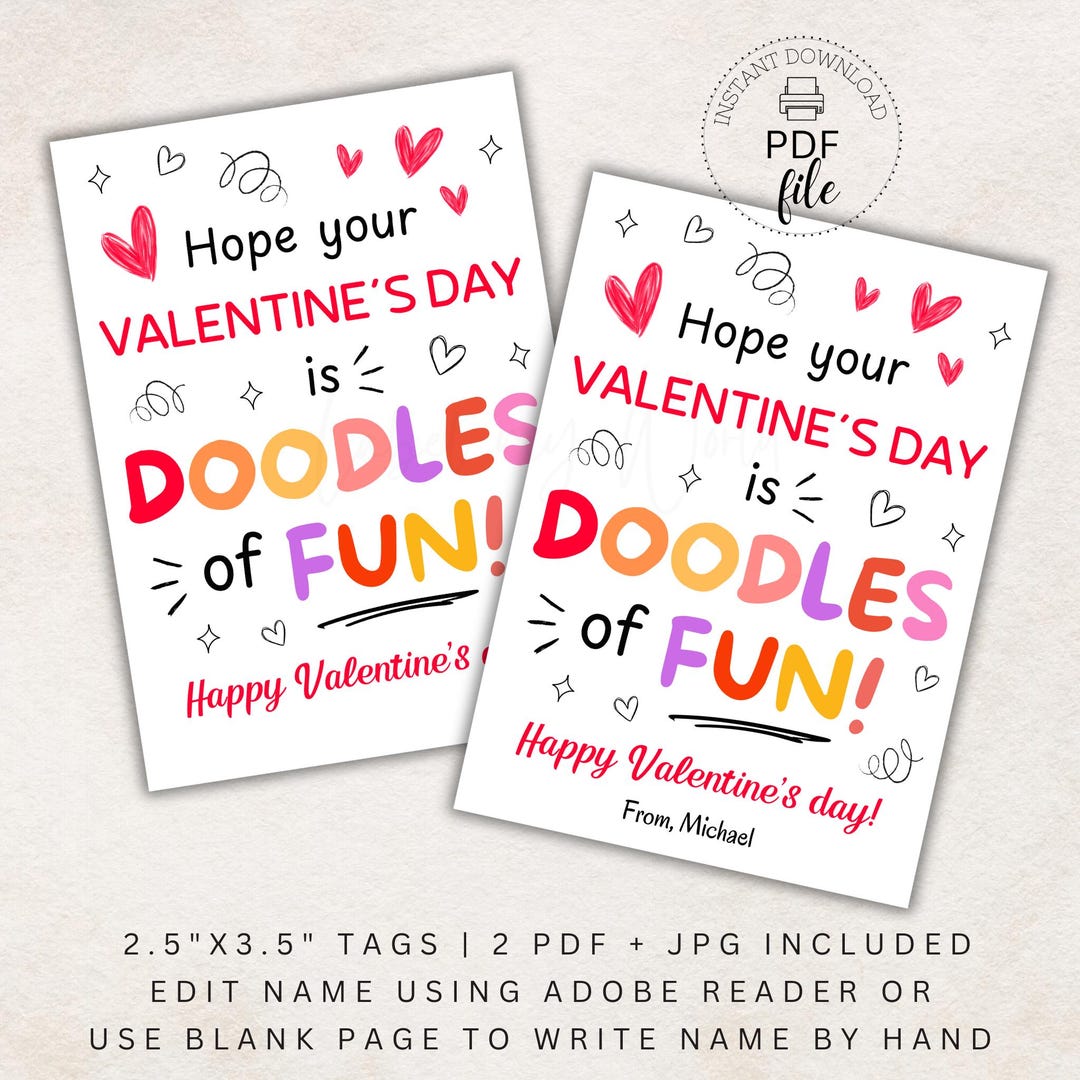 Printable Magnetic Drawing Board Gift Tag, Personalized Hope Your ...