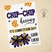Printable Cookie Treat Tag, Chip Chip Hooray It's Competition Day Good ...