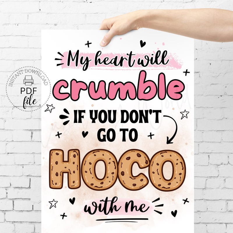 Ask to Homecoming Poster - Etsy