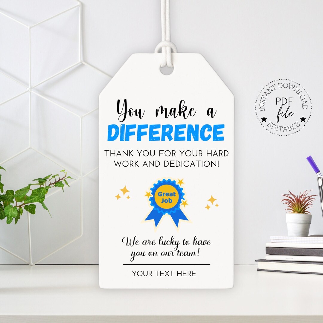 Thank You For Your Hard Work And Dedication