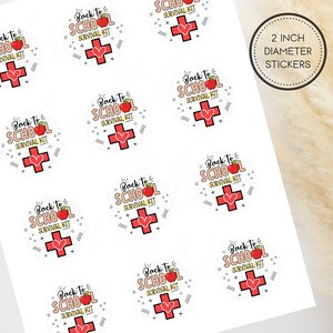 Printable Back to School Survival Kit Round Label/tag, Back to School ...
