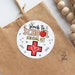 Printable Back to School Survival Kit Round Label/tag, Back to School ...