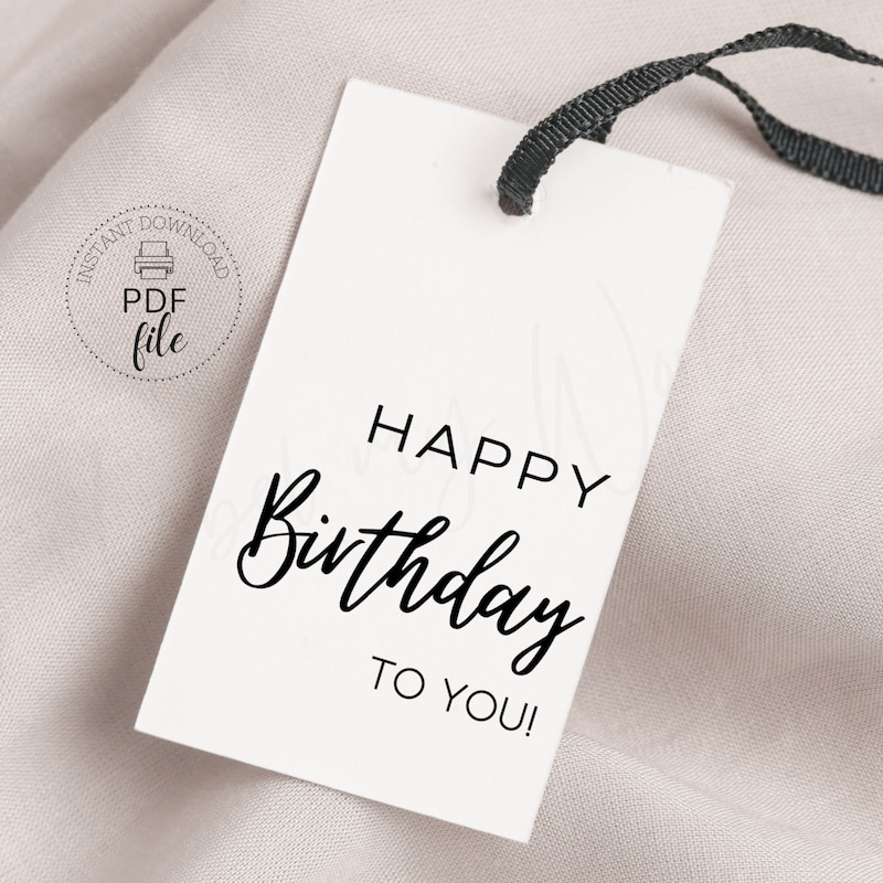 Happy Birthday Tags - Etsy