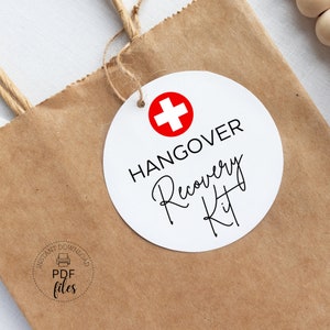 Hangover Recovery Kit Sticker | Bachelorette Party/weekend Round ...