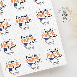 Preschool Graduation Gift Tag | Personalized Congratulations Pre-k ...
