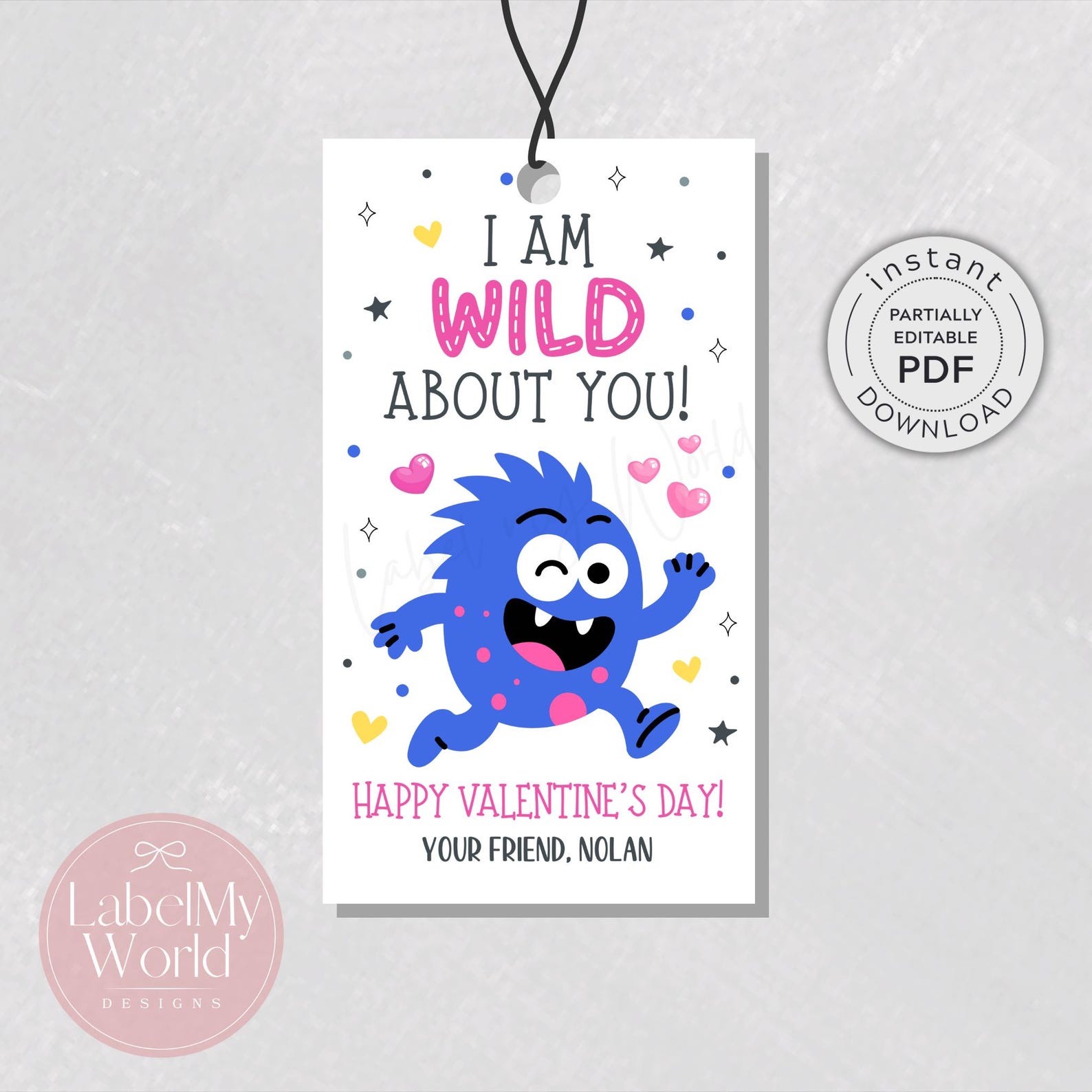 Printable Monster Valentine Cards, Classroom Monster Valentine's Day ...