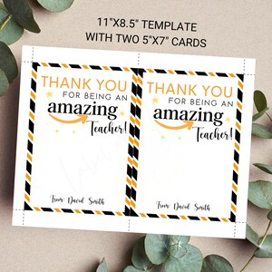 Amazon Gift Card Holder Template, Printable Thank You for Being an ...