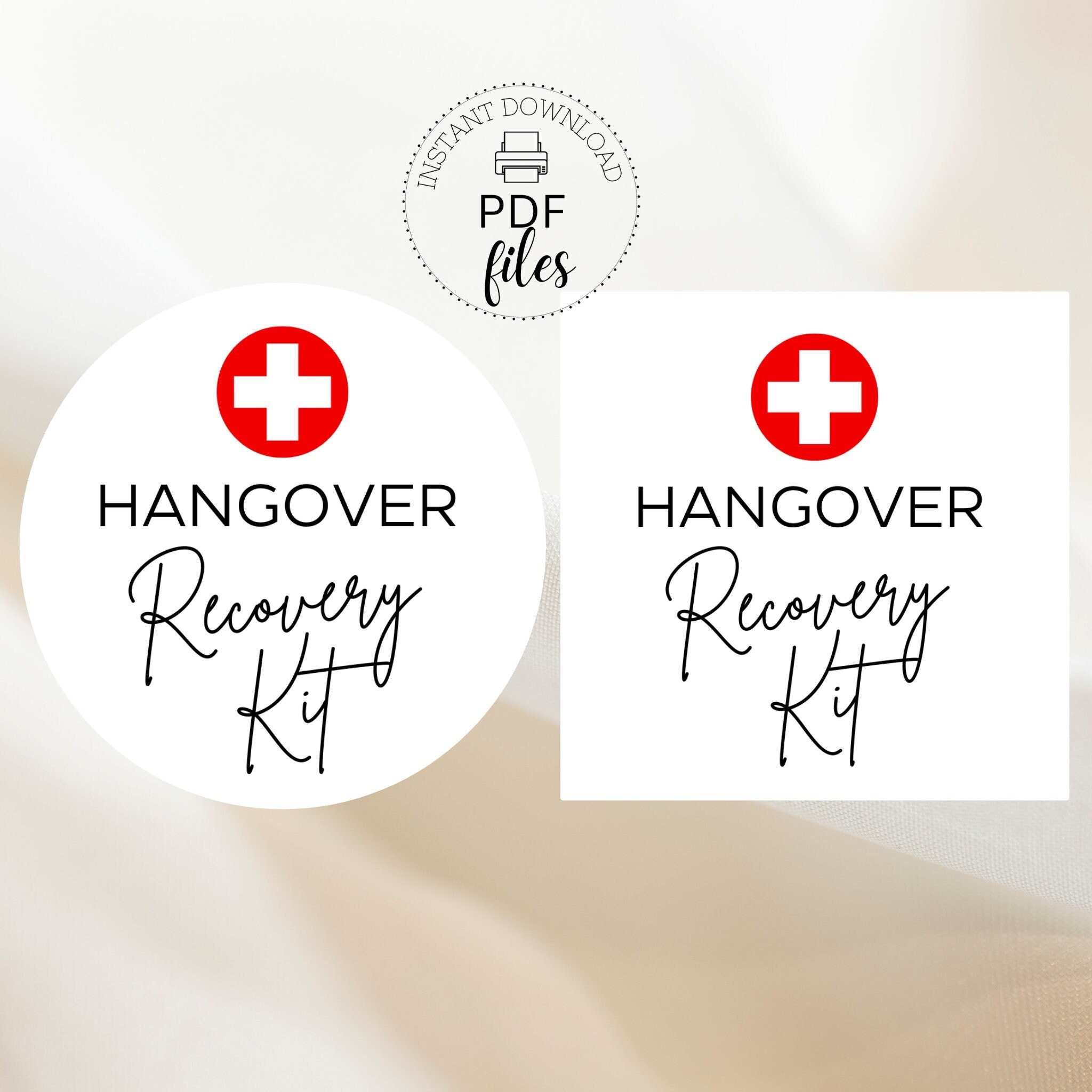 Hangover Recovery Kit Sticker | Bachelorette Party/weekend Round ...